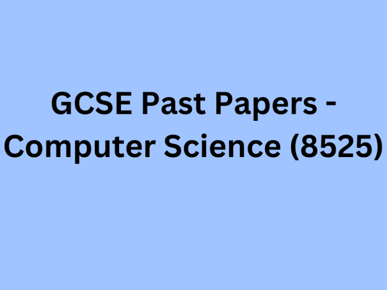 Computer Science (8525) – RivisionTown Computer Science (8525) – RivisionTown